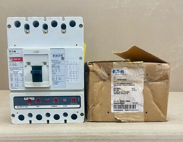 EATON HKW4400V SERIES C Industrial Circuit Breaker 400 Amps 4 Pole #New ...
