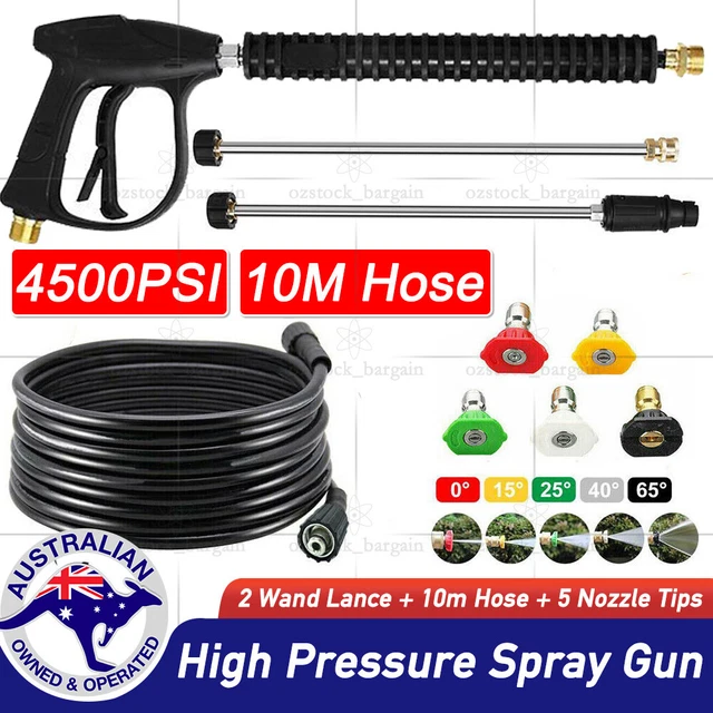 4500PSI HIGH PRESSURE Spray Gun Wand Lance Water Washer Cleaner Tool ...