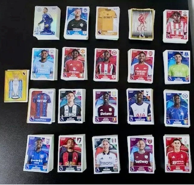 200 DIFFERENT PANINI premier league 2025 stickers Bundle (No duplicates ...