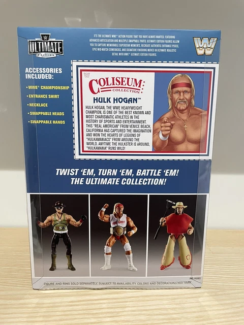 WWE ULTIMATE EDITION Hulk Hogan Mattel Coliseum Collection Legends £14. ...