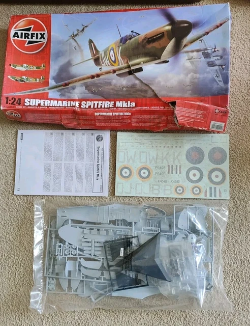 AIRFIX 1/24 SUPERMARINE Spitfire Mk1a Model Kit Rare Bag Still Factory ...
