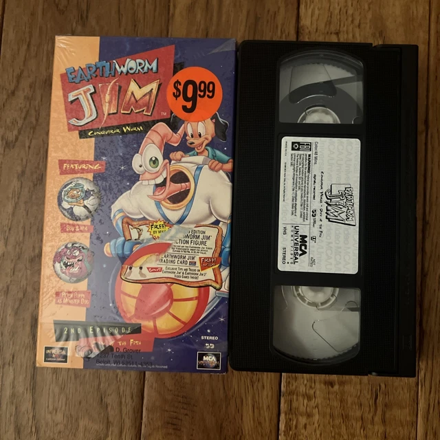 EARTHWORM JIM 1995 VHS Vol. 2 Conqueror Worm/Day Of The Fish Buy 2 Get ...