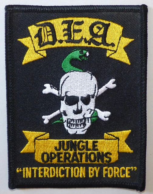 ECUSSON/INSIGNE/PATCH: DEA JUNGLE Operations, "Interdiction by Force" (Skull) EUR 12,95 ...
