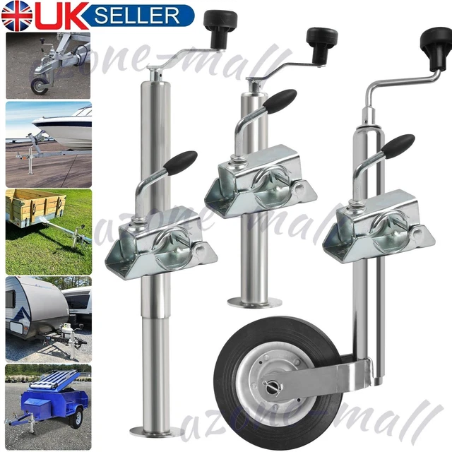 TRAILER/CARAVAN WIND UP Jockey Wheel Stand 48mm + Heavy Duty Prop ...