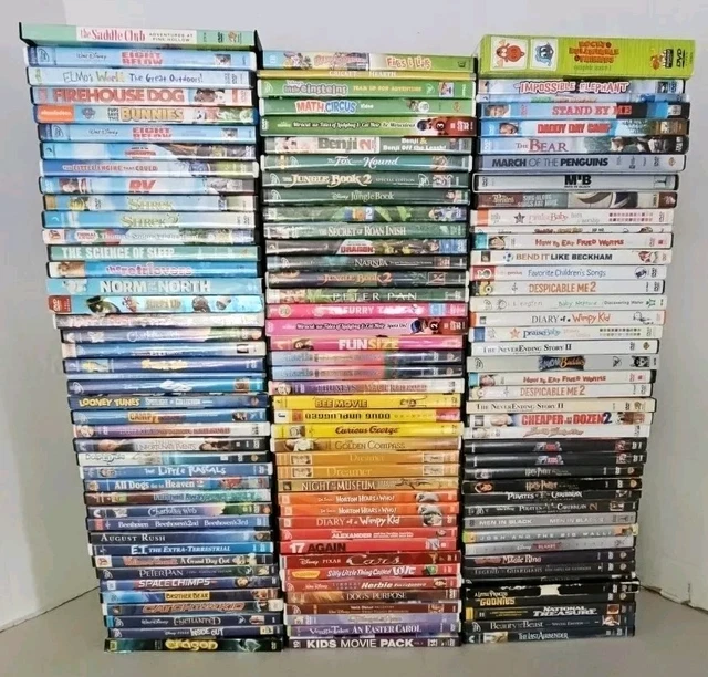 WHOLESALE LOT 100+ DVDs Kids & Family Childrens Baby Disney Baby Veggie ...