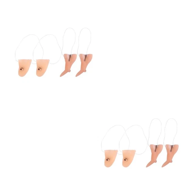 2 SETS OF Long Nose Witch Chin Fake Witches Props Long Nose For Cosplay ...