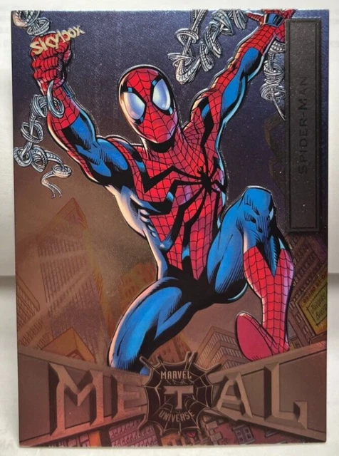 SPIDER-MAN 2021-2022 SKYBOX Marvel Metal Universe Spider-Man Base Card ...