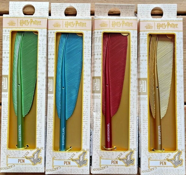 HARRY POTTER FEATHER Pen Hogwarts Gryffindor Ravenclaw Slytherin ...