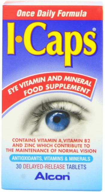 ICAPS LUTEIN AND Zeaxanthin Formula 30 Tablets-single pack £19.99 ...