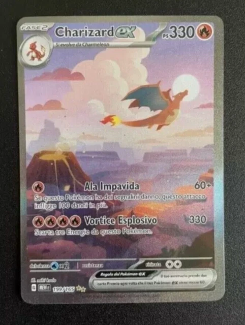 CHARIZARD EX 199/165 Alt Art - Carta Pokemon 151 Near Mint ITA EUR 70 ...