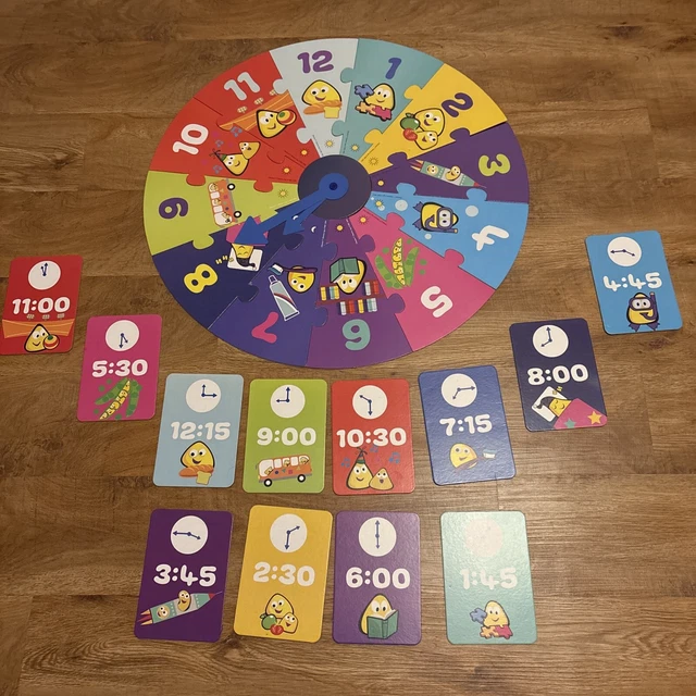 CBEEBIES GIANT CLOCK Floor Jigsaw Puzzle Kids Learn to Tell Time 3 ...