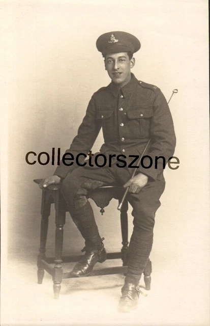 WW1 ROYAL ARTILLERY Soldier Sat On A stool Real photo postcard £12.12 ...