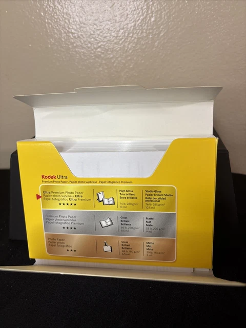 KODAK 4X6 INCHES Ultra Premium Photo Paper High Gloss 100 Sheets Opened ...