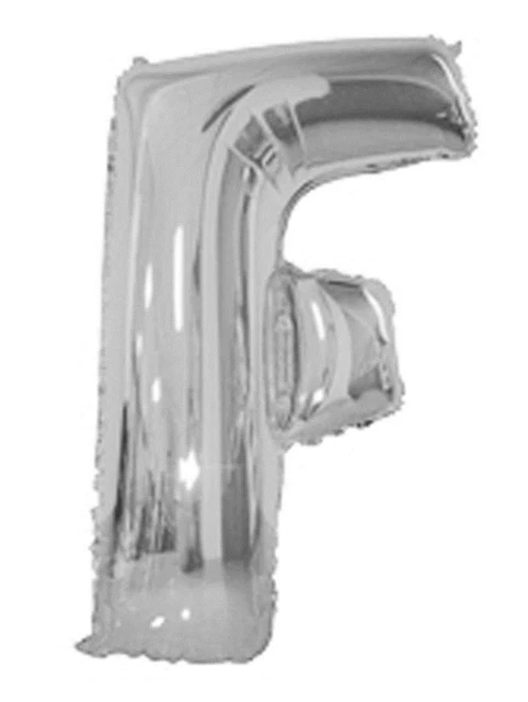LETTRE BALLON FEUILLE F à Gonfler Anniversaire D'Enfant Argent EUR 2,97 ...