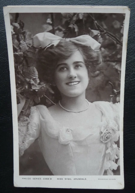 EDWARDIAN ACTRESS MISS Sybil Arundale Postcard Posted Leicester 1907 EUR 2,33 - PicClick IT