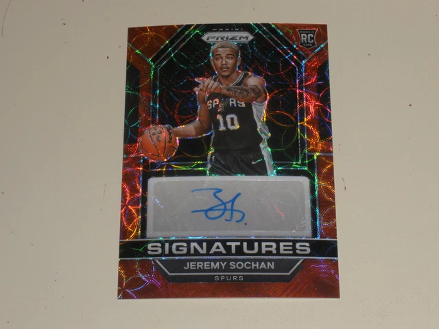 2022-23 PRIZM SENSATIONAL Signatures Choice Red Prizm Auto #JSC Jeremy ...