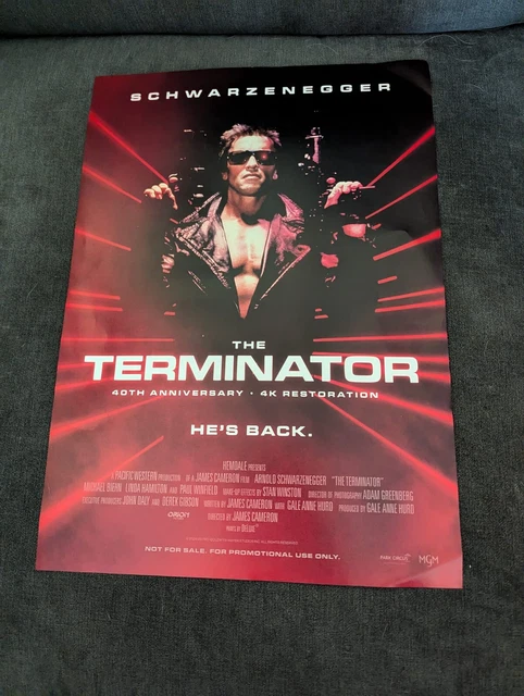 THE TERMINATOR 40TH Anniversary Poster A3 Size -Bogof - New Freepost £5 ...