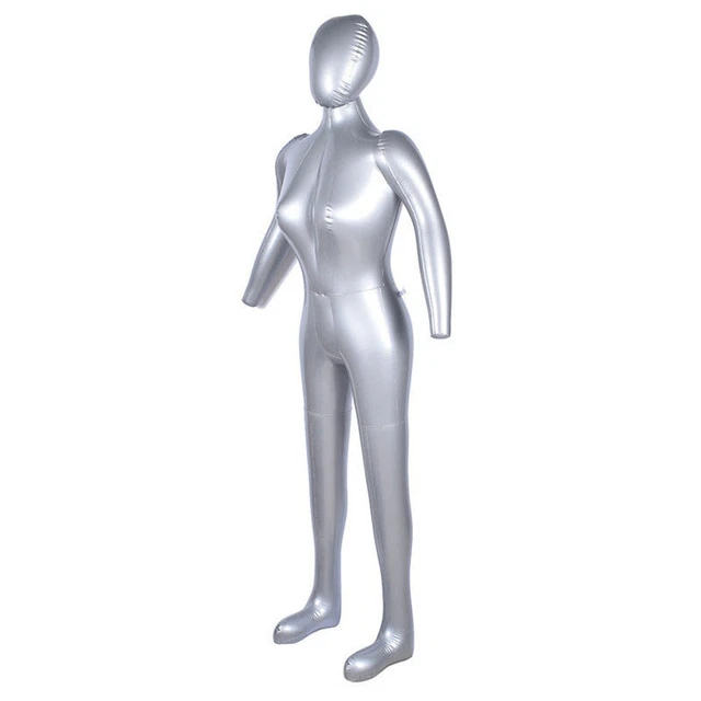 PRO INFLATABLE FULL Body Female Model With Arm Mannequin Window Display ...