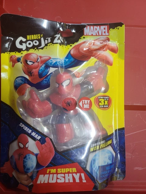 HEROS OF GOO Jit Zu Spider-Man Super Squishy Stretch Marvel Play Toy £ ...