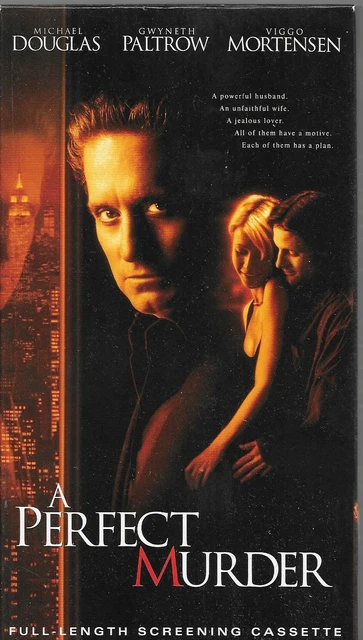 &A PERFECT MURDER& VHS SCREENER, nm/ M.DOUGLAS/G.PALTROW/V.MORTENSEN $4 ...