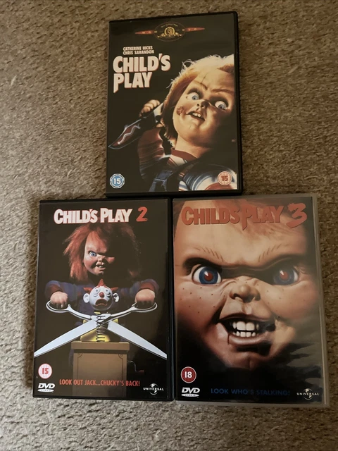 CHILDS PLAY TRILOGY 1-3 Complete Movie Collection 1 2 3 Chucky Sealed ...
