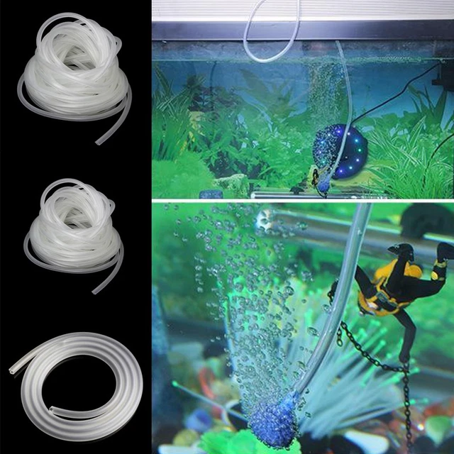 1/5/10M CLEAR AQUARIUM PVC Tube Air Pump Oxygen Tubing For Fish for ...
