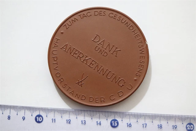 🧭 🇩🇪 GERMANY MASSIVE PORCELAIN FERDINAND SAUERBRUCH ANERKENNUNG 67mm ...