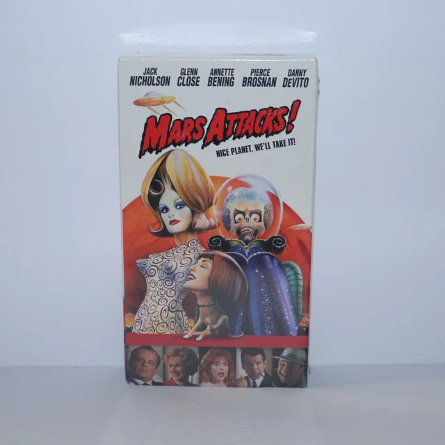 MARS ATTACKS - Nicholson, Close, Bening, Brosnan, Devito - New & Sealed ...
