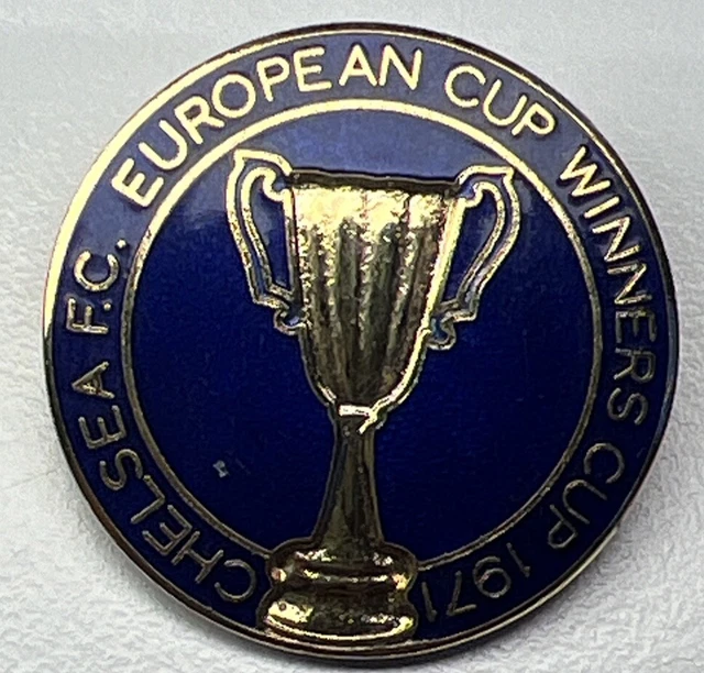 CHELSEA FC BADGE Original 1971 European Cup Winners Cup Excellent ...