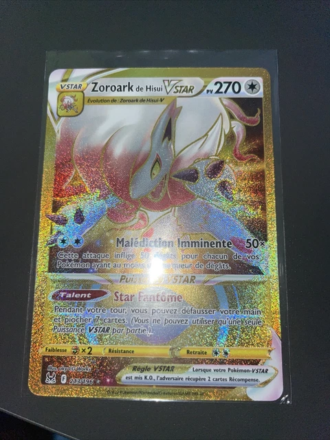 CARTE POKÉMON ZOROARK de Hisui Vstar Gold 213/196 EB11 Origine Perdue FR NEUF EUR 14,50 ...