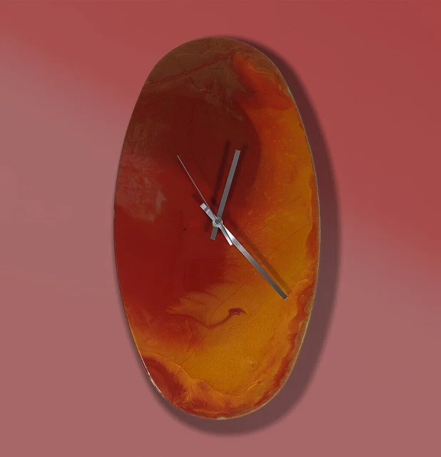 AIRBUS A320 FUEL Tank Inspection Panel Clock Orange and Red Resin ...