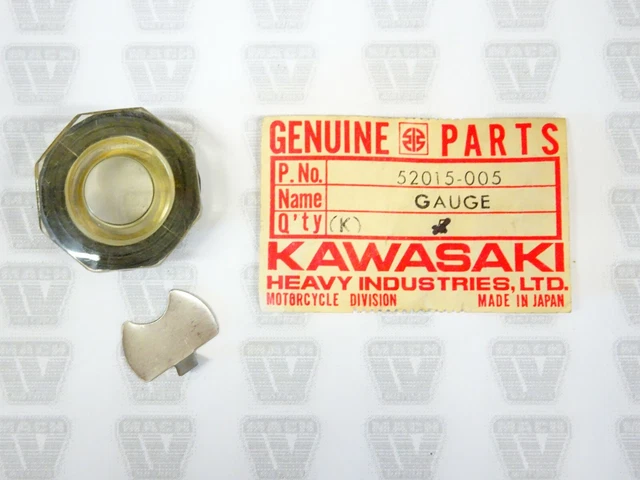 KAWASAKI NOS NEW 52015-005 Oil Level Gauge H1 H2 S1 S2 S3 KH KH500 KH400 KH250 EUR 59,73 ...