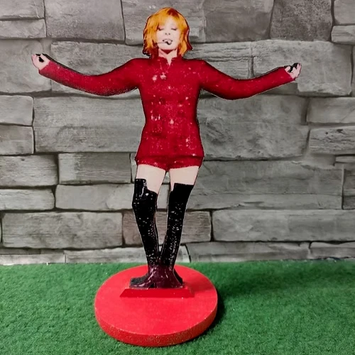 SUBLIME FIGURINE STATUETTE Mylene Farmer En Bois Massif EUR 55,00 ...