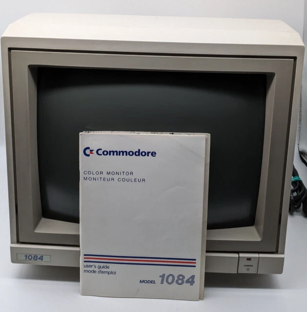 MONITOR COMMODORE 1084 VDE RGB/CRT 14" per Amiga/C64 SNES ATARI EUR 419 ...