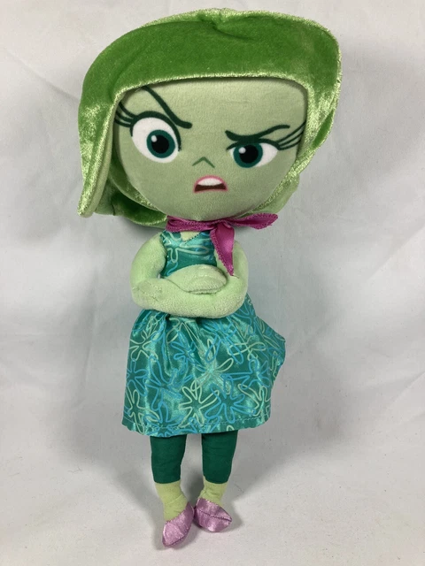 INSIDE OUT DISGUST Plush Soft Toy Doll Pixar Disney Store Original 12 ...