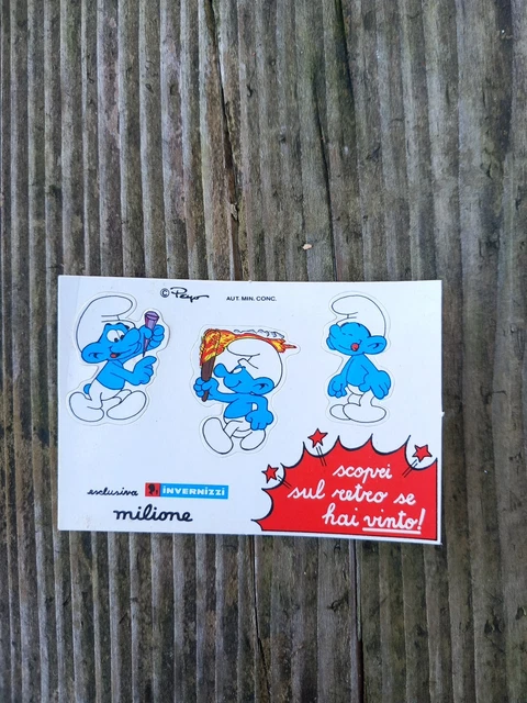 PUFFI - SMURFS 80s Invernizzi Milione italy promo sticker - adesive ...