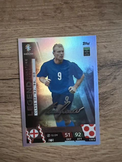 TOPPS MATCH ATTAX UEFA EURO 2024 EM Legend Alan Shearer England LSS5 ...