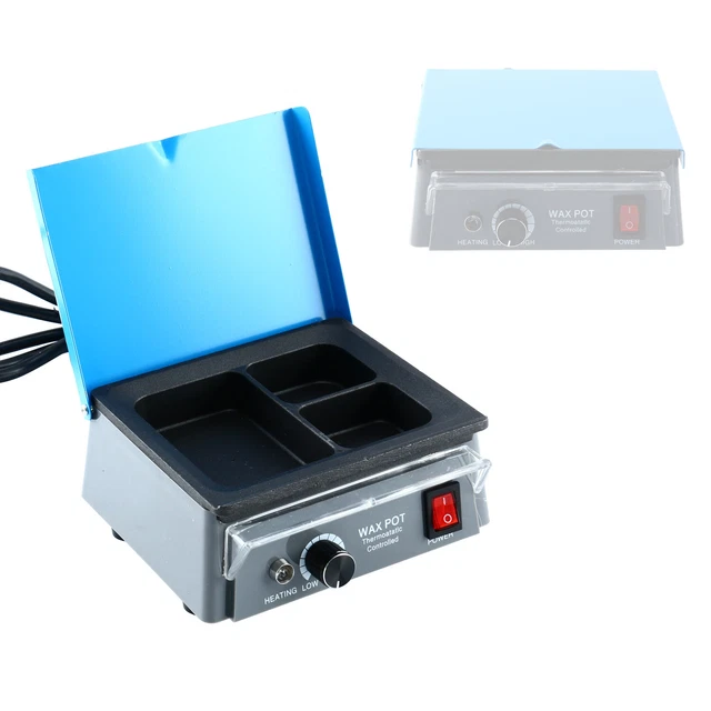 DENTAL LAB WAX Heater 3-Well Pot Heating Analog Dipping Melting Machine ...