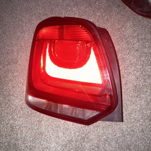 VW POLO 6R Rear Light Unit Cluster Lamp Passenger Side Left 2009-2014 £ ...