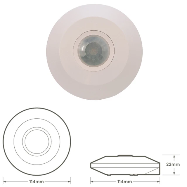 PIR MOTION DETECTOR Occupancy Sensor Slim Surface Mounted Light Switch ...