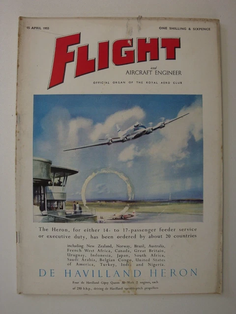 FLIGHT 15 APR 1955 (Westland Wyvern, RAF Wapiti, Pterodactyl, Widgeon ...