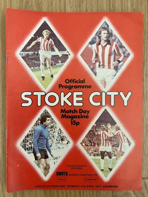STOKE CITY V Liverpool Programme April 11 1977 £4.38 - PicClick UK