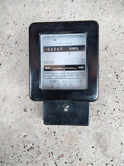 VECCHIO CONTATORE ELETTRICO Monofase Enel Landis & Gyr vintage EUR 49 ...