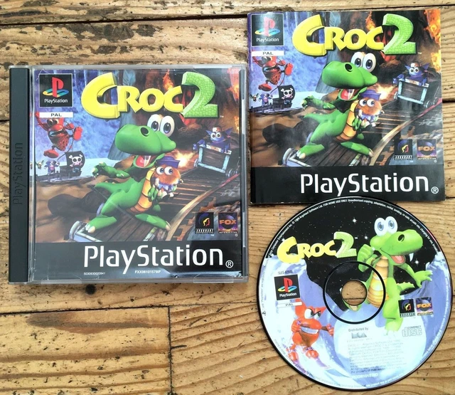 RARE - CROC 2 Black Label Complet Boîte Cassée Notice Ps1 Pal Fah Fr ...