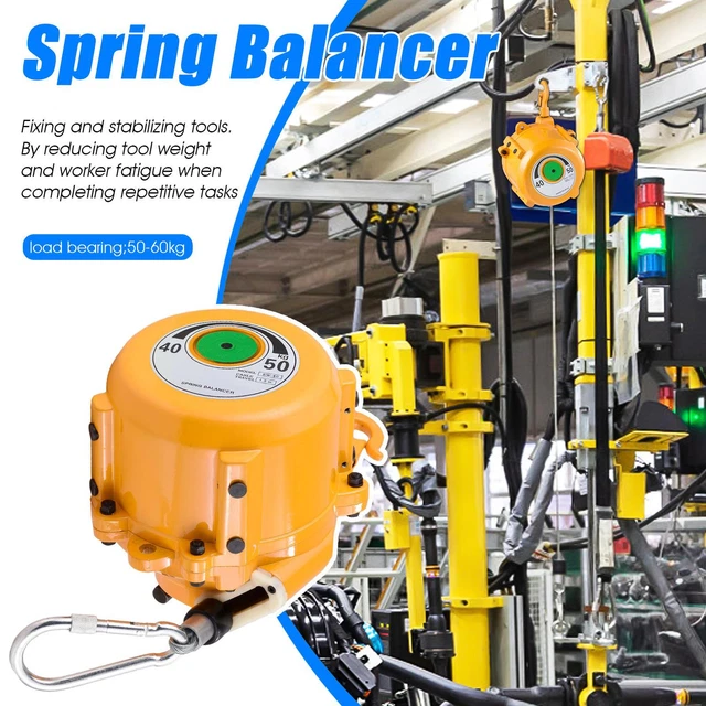 SPRING BALANCER RETRACTABLE Tool Holder 88-110lbs(40-50kg) Hanging ...