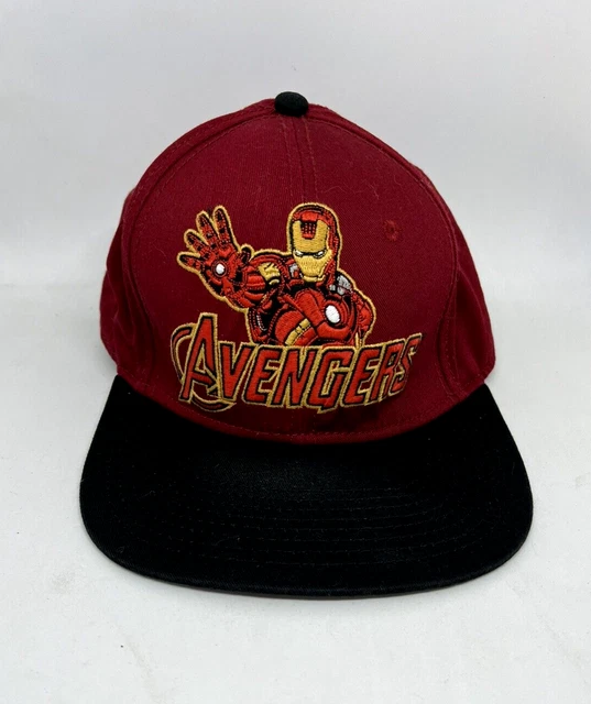 MARVEL'S 'THE AVENGERS' Movie IRONMAN Cotton Flat Peak Snapback Cap ...