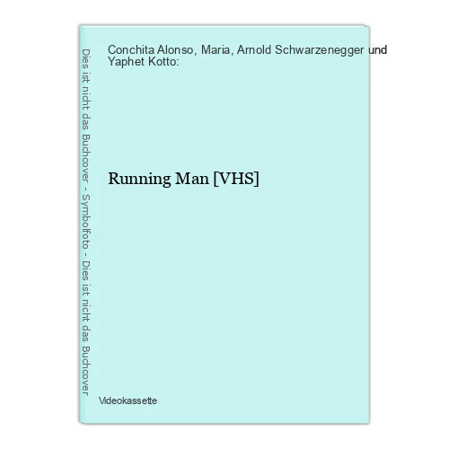 RUNNING MAN [VHS] Maria, Conchita Alonso, Schwarzenegger Arnold und ...