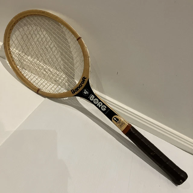 VINTAGE BANCROFT BJORN BORG PERSONAL WOODEN TENNIS RACQUET Vintage ...
