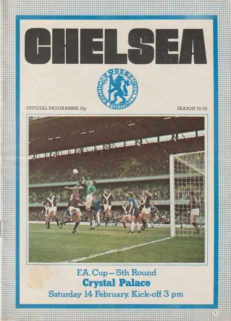 CRYSTAL PALACE FA Cup Programmes 1976 season (3 programmes) £1.00 ...