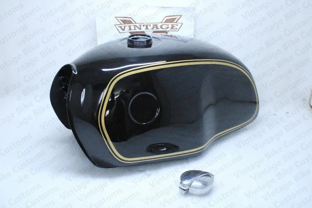 BMW R100S R100CS R100Rs R100Rt Benzin Tank Schwarz & Golden Line Fit ...